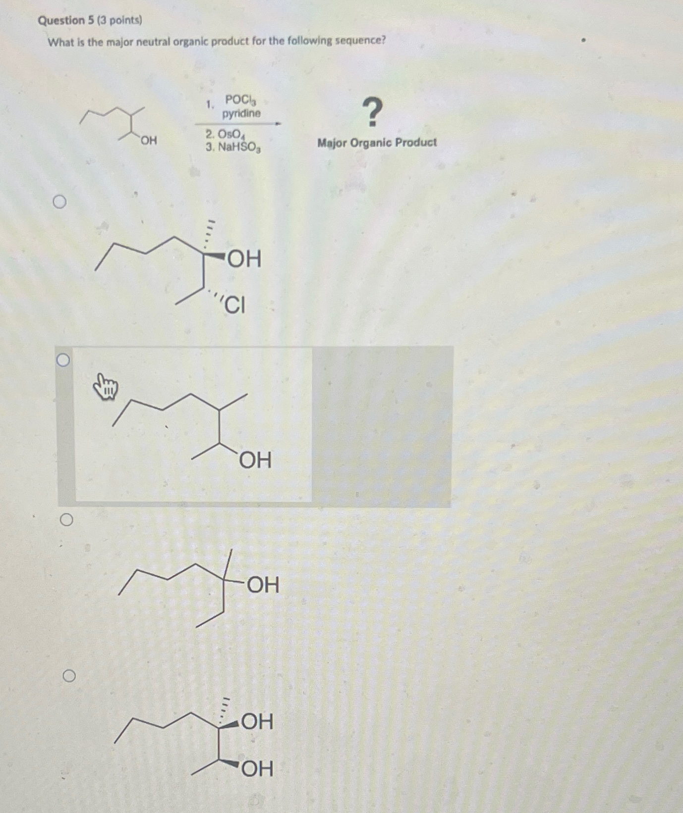 Solved Question 5 (3 ﻿points)What is the major neutral | Chegg.com