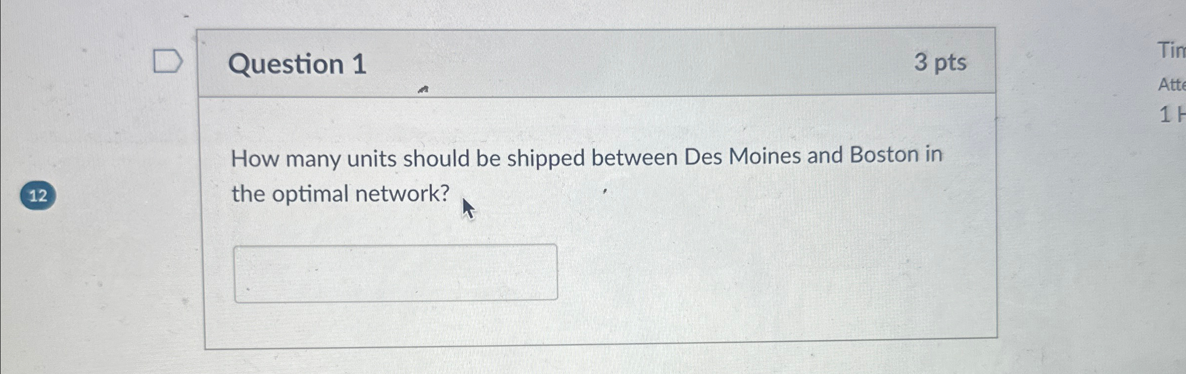 Solved Question 13 ﻿ptsHow many units should be shipped | Chegg.com
