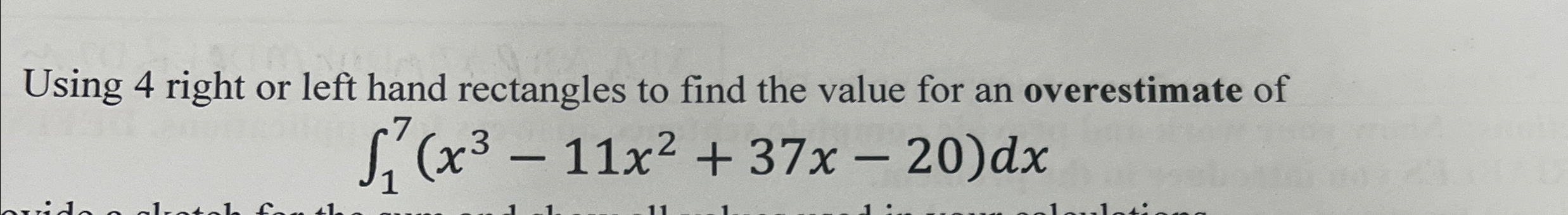 Solved Using 4 ﻿right or left hand rectangles to find the | Chegg.com