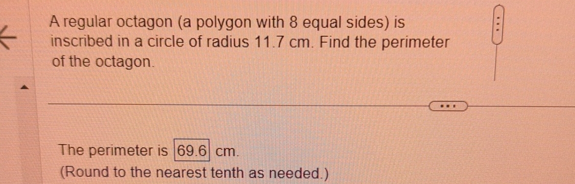 Solved A regular octagon (a polygon with 8 ﻿equal sides) ﻿is | Chegg.com
