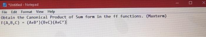 Solved *Untitled - Notepad File Edit Format View Help Obtain | Chegg.com