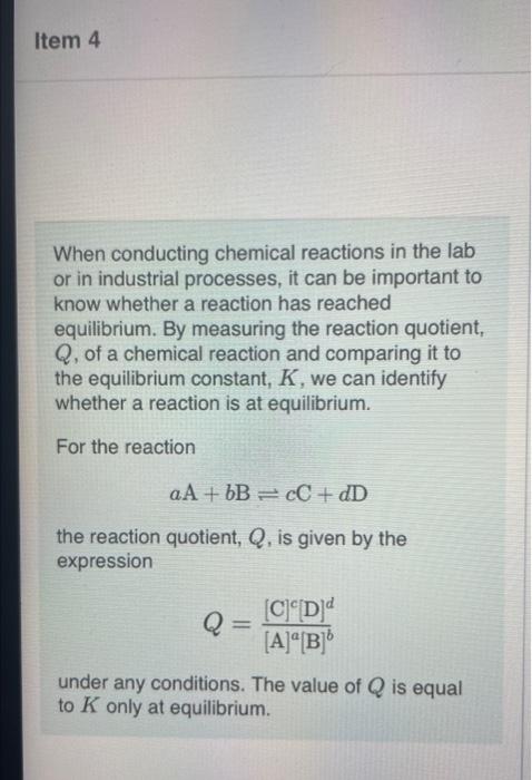 Solved The equilibrium constant, Kc, is calculated using | Chegg.com