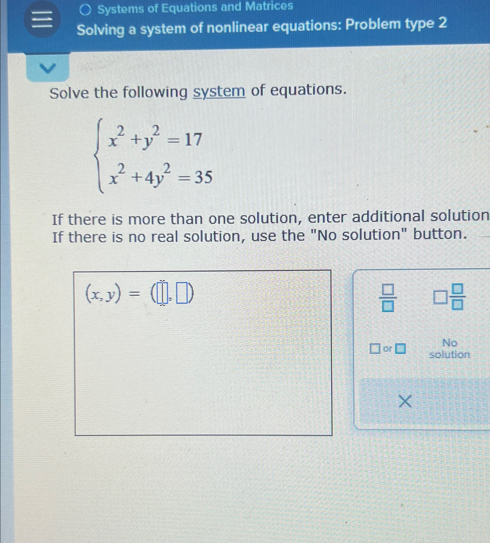 Solved Systems of Equations and MatricesSolving a system of | Chegg.com
