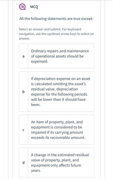 Solved MCQ All the following statements are true except: | Chegg.com