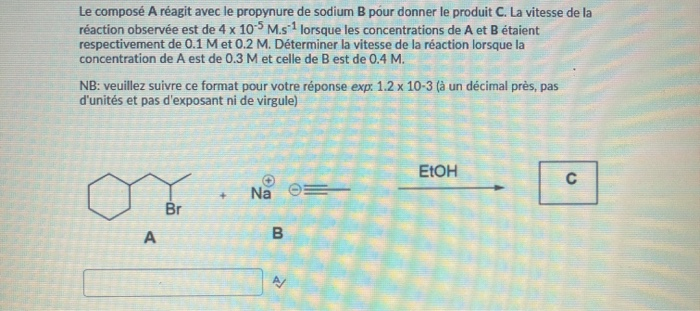 Solved Compound A reacts with sodium propynide B to make C. | Chegg.com