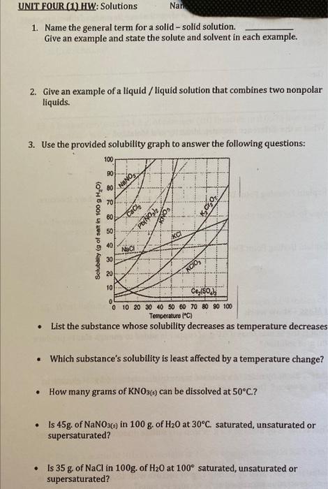 Solved 1. Name the general term for a solid-solid solution. | Chegg.com
