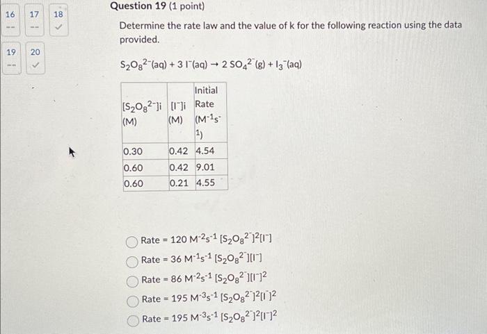 Solved Determine the rate law and the value of k for the | Chegg.com