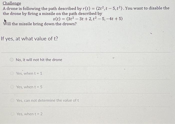 Solved calculus 3 (vector valued functions) show the work or | Chegg.com