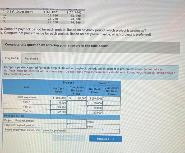 Solved Exercise 11-9 (Algo) Payback period; net present | Chegg.com