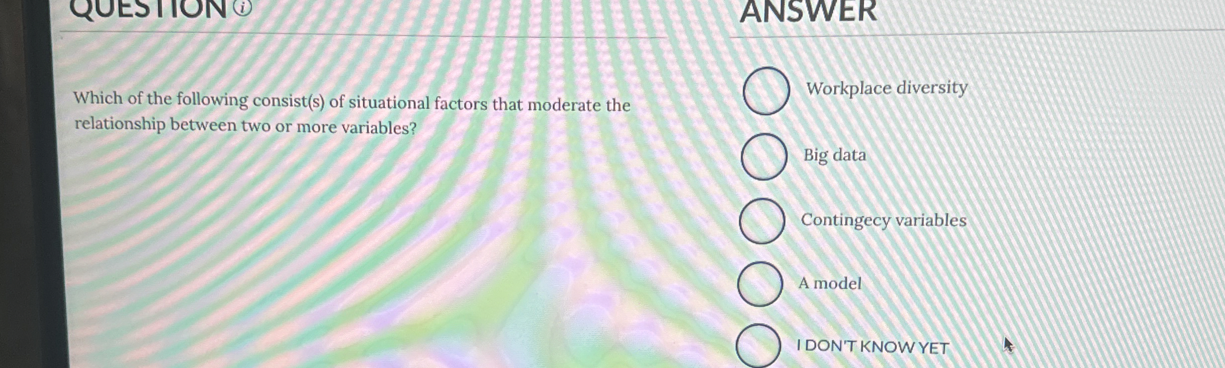Solved QUESIION (i)ANSWERWhich of the following consist(s) | Chegg.com