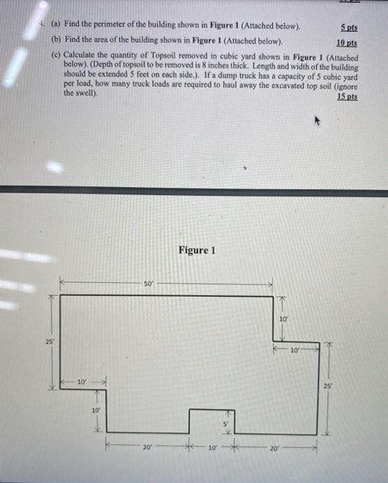 Solved 4. (a) Find the perimeter of the building shown in | Chegg.com