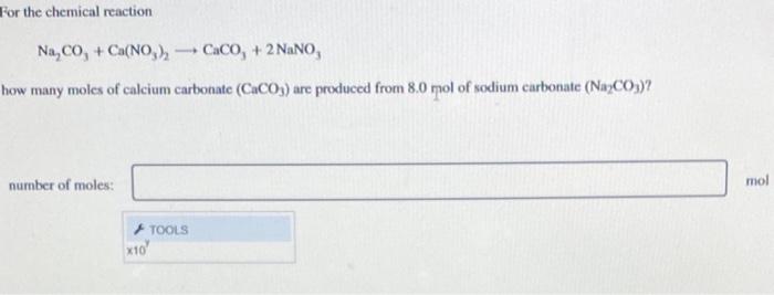 Solved For the chemical reaction | Chegg.com
