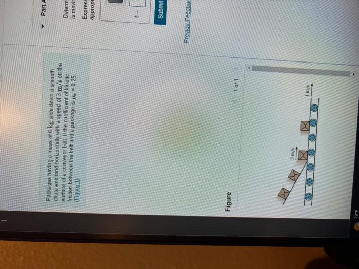 Solved Packages having a mass of 6 kg slide down a smooth | Chegg.com