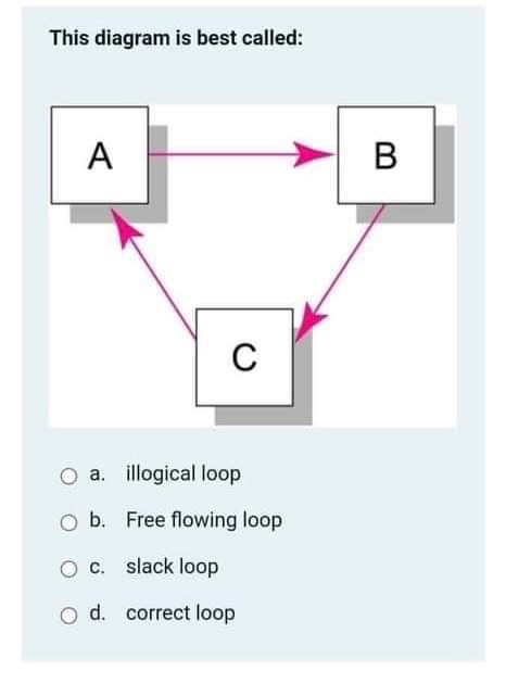 Solved This diagram is best called:a. ﻿illogical loopb. | Chegg.com