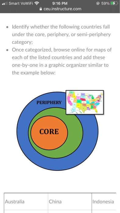 Smart VoWiFi @ 59% 9:16 PM ceu.instructure.com • | Chegg.com