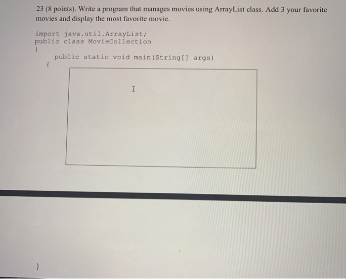 Solved 1. The main method for a Java program is defined by | Chegg.com