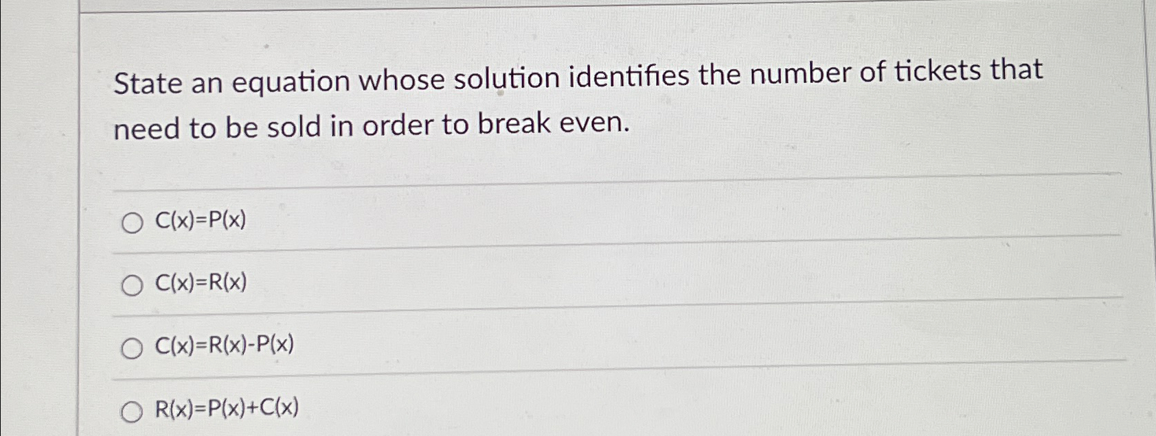 Solved State an equation whose solution identifies the | Chegg.com