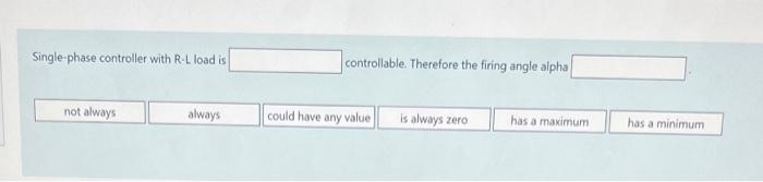 Solved Single-phase controller with R-L load is | Chegg.com