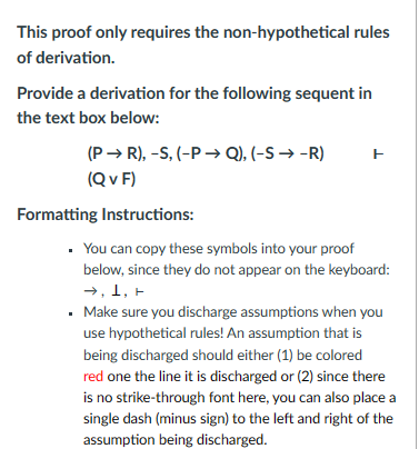 Solved This proof only requires the non-hypothetical rulesof | Chegg.com