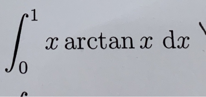 Solved x arctan x dx | Chegg.com
