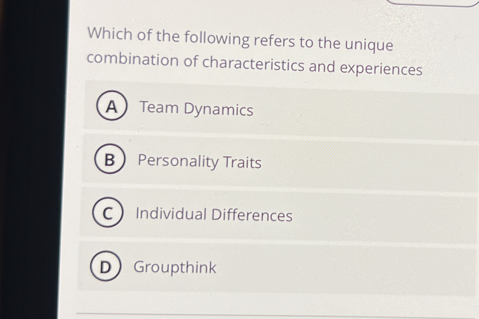 Solved Which of the following refers to the | Chegg.com