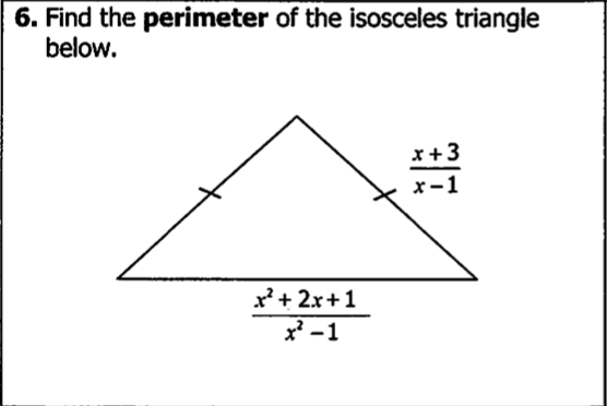 Solved Find The Perimeter Of The Isosceles Trianglebelow Chegg