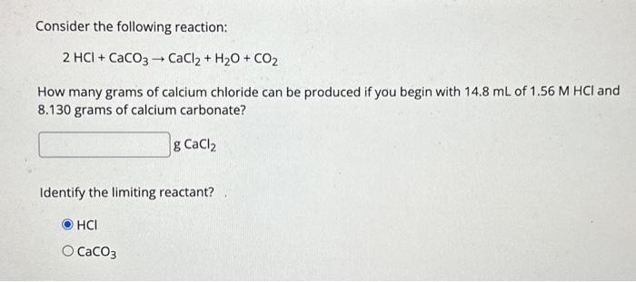 Solved Consider the following reaction: | Chegg.com