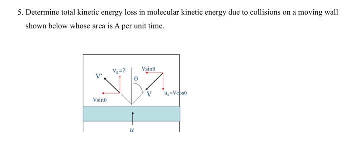 Solved 5. Determine total kinetic energy loss in molecular | Chegg.com