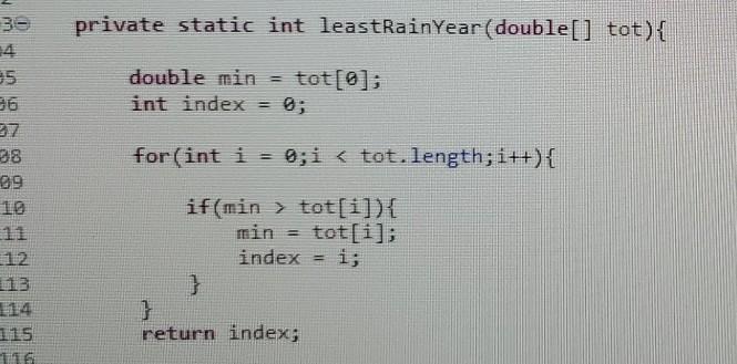 Solved private static int getYear(String[] years, int year) | Chegg.com