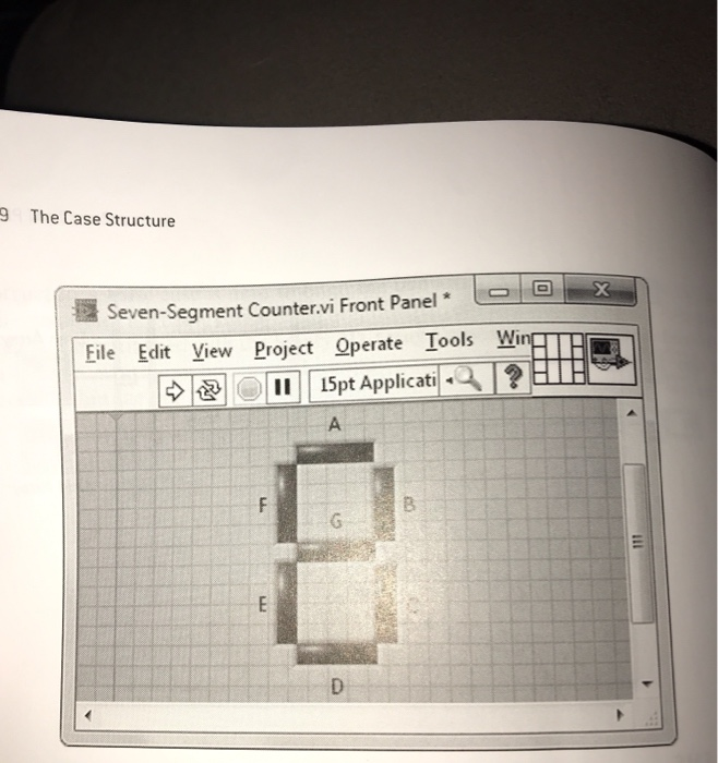 1. Seven-Segment Counter.vi As shown below, use seven | Chegg.com