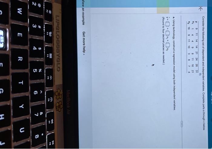 Solved K NO 2 F2 Consider the following set of dependent and | Chegg.com