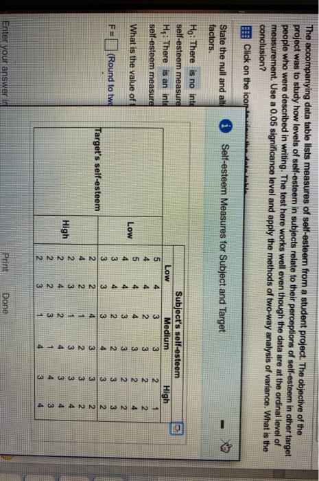 Solved The accompanying data table lists measures of | Chegg.com