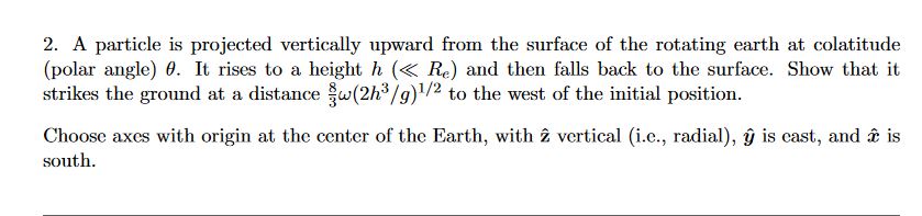 Solved A particle is ﻿projected vertically upward from the | Chegg.com