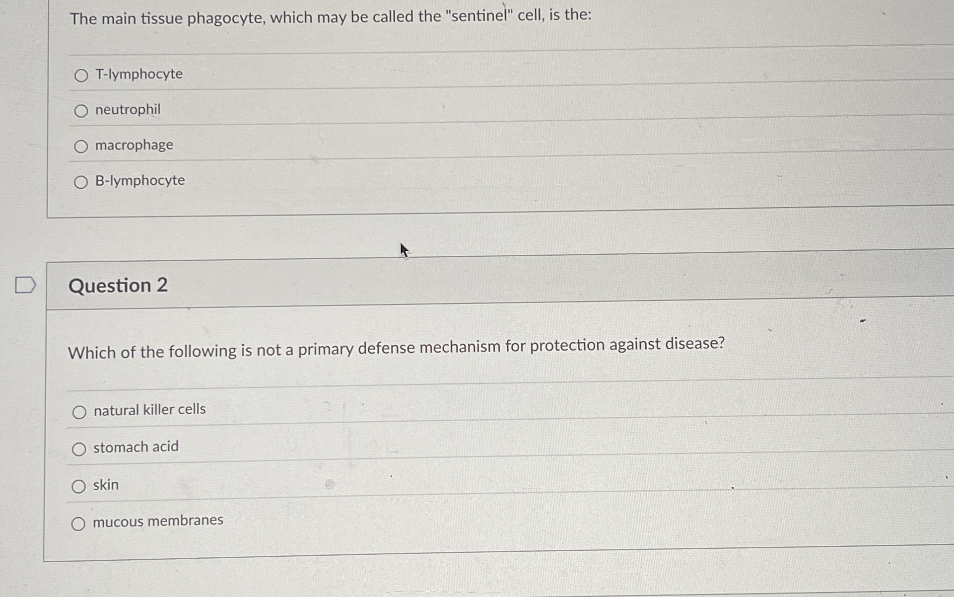 Solved The main tissue phagocyte, which may be called the | Chegg.com