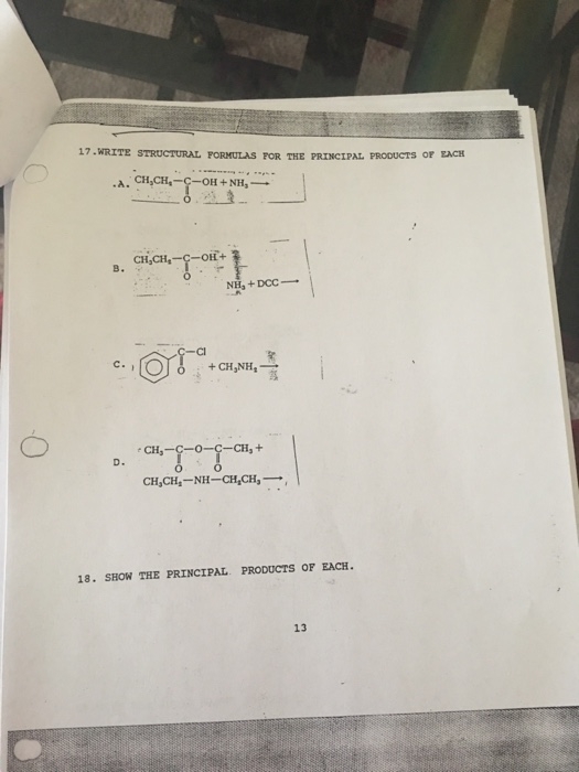 Solved I Draw a structural formula for each smine a) | Chegg.com