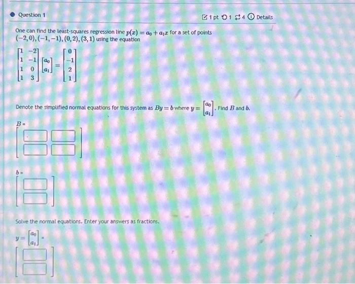 Solved One can find the least-squares reversion tine | Chegg.com