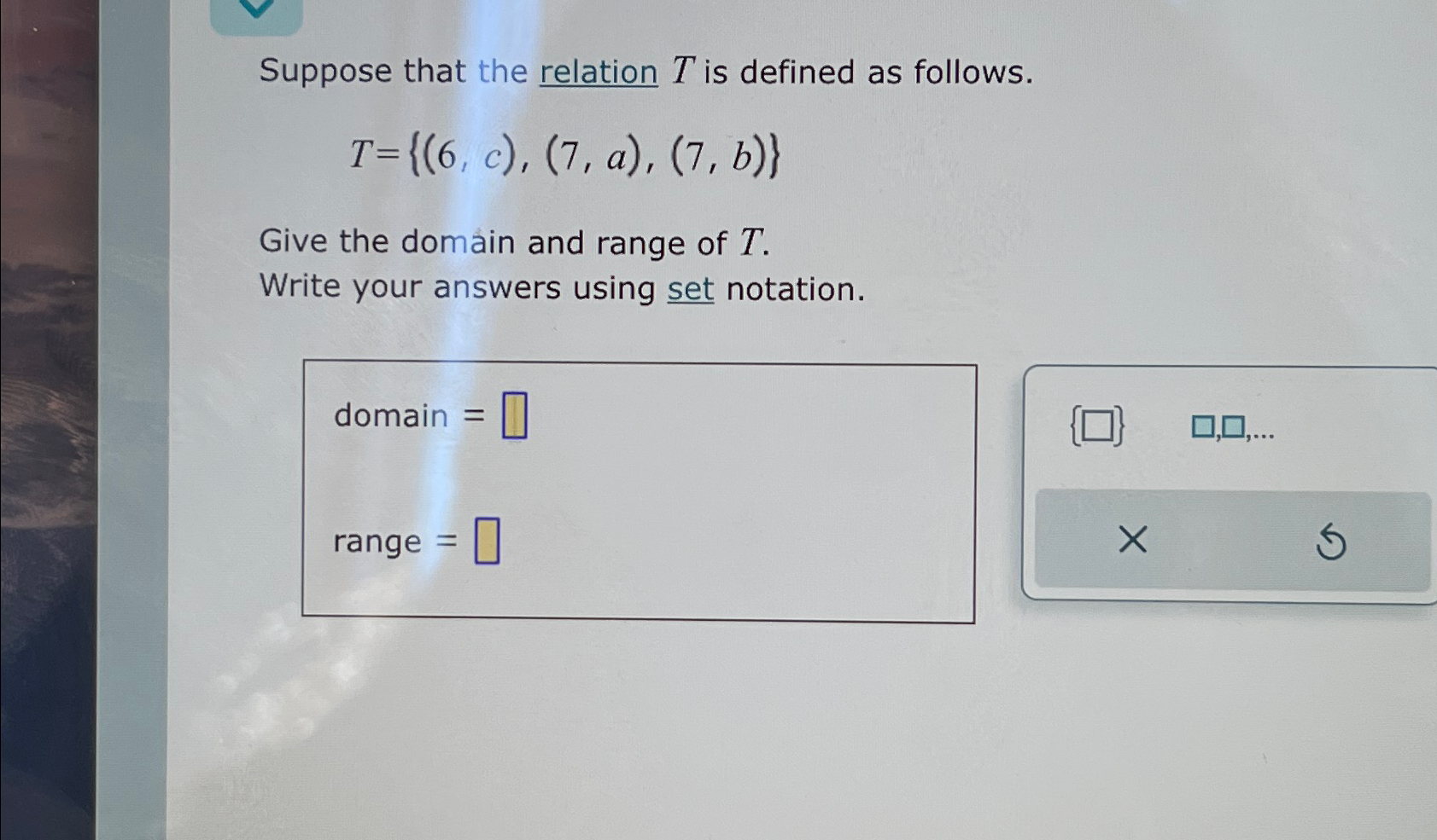 Solved Suppose that the relation T ﻿is defined as | Chegg.com