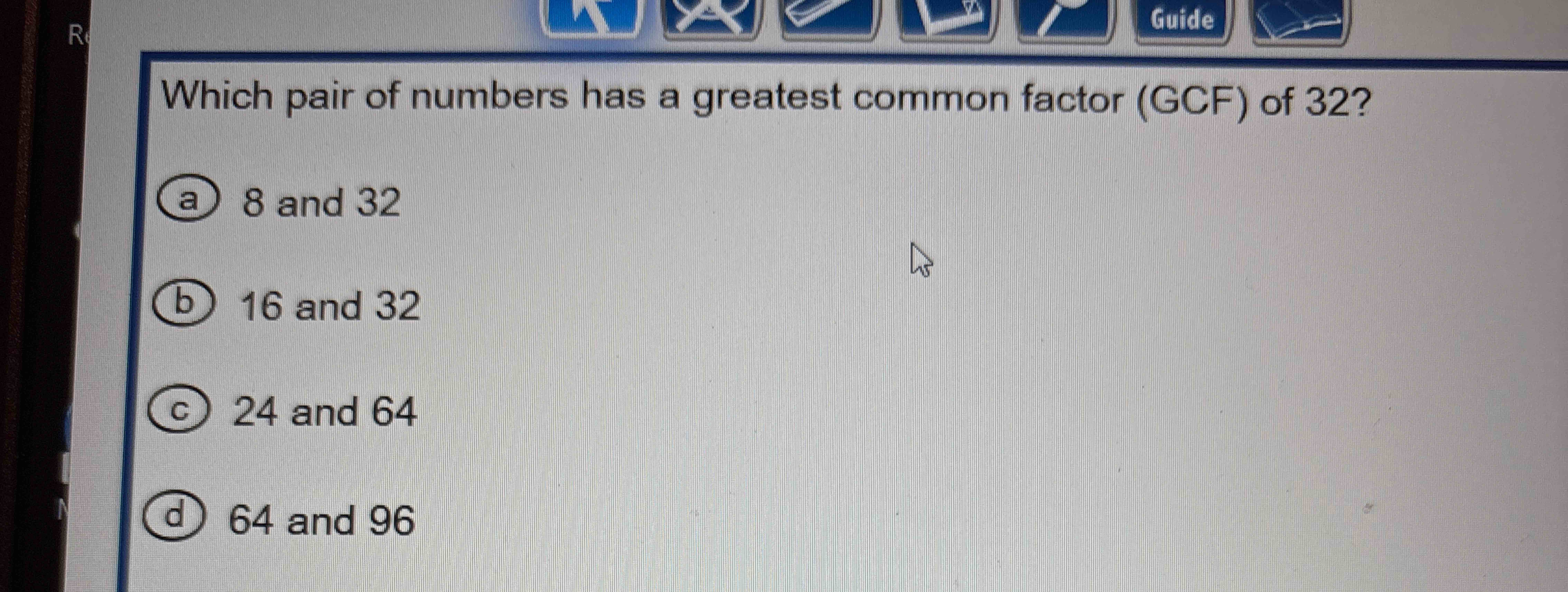 Which pair of numbers has a greatest common factor | Chegg.com