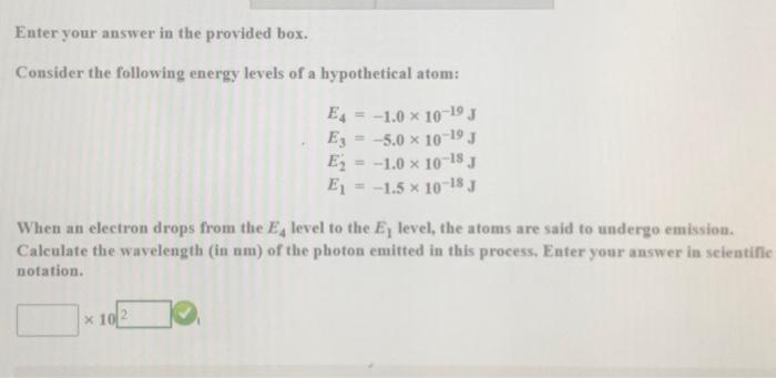 Solved Enter your answer in the provided box. Consider the | Chegg.com