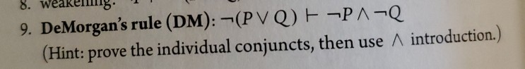 Solved only using Either conjunction elimination, | Chegg.com