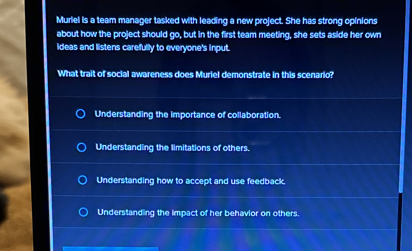 Solved Muriel is a team manager tasked with leading a new | Chegg.com