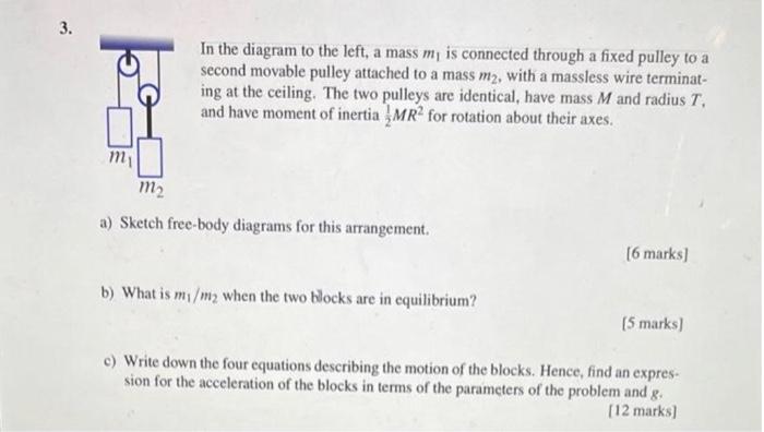 Solved part a) and c) you must consider rotational motion of | Chegg.com