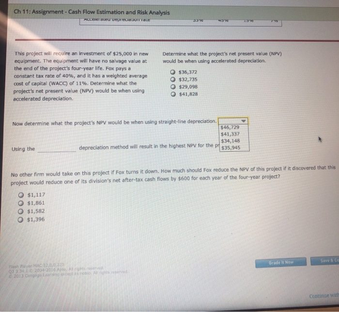 Solved Ch 11: Assignment - Cash Flow Estimation and Risk | Chegg.com