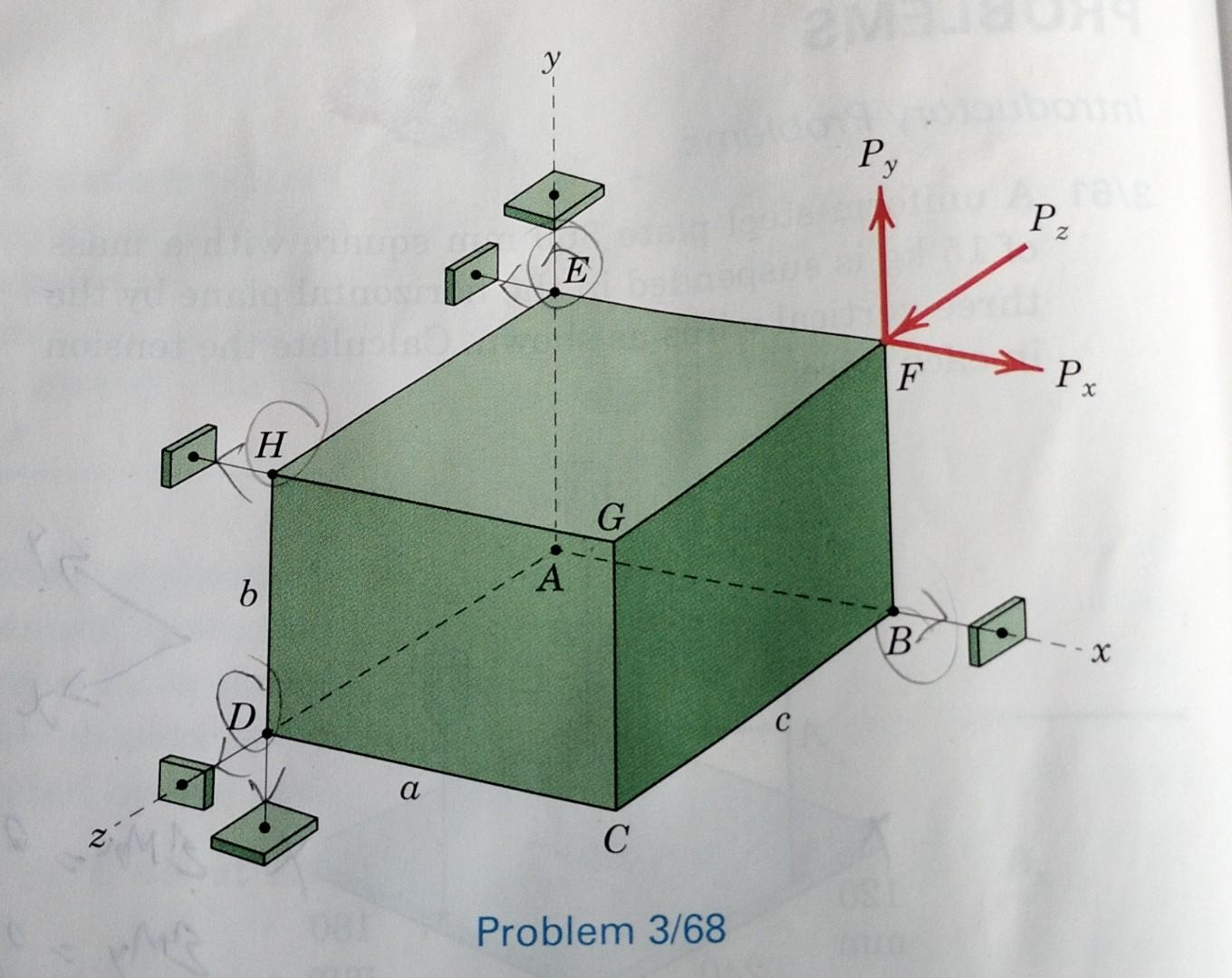 Solved Determine the force in each supporting links. State | Chegg.com