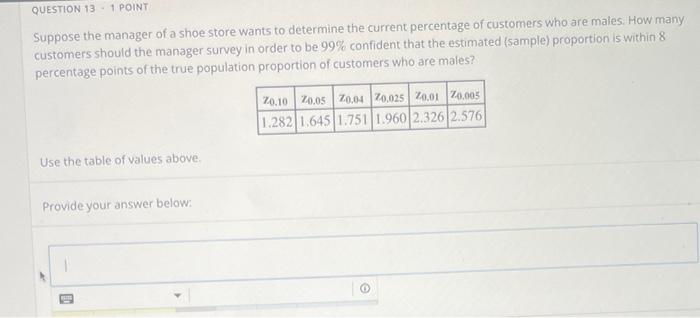 Solved Suppose The Manager Of A Shoe Store Wants To