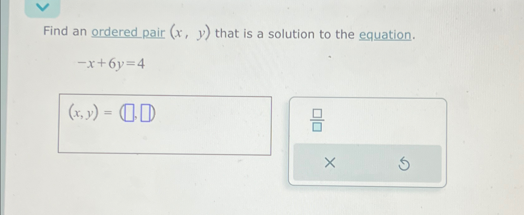 Solved Find an ordered pair (x,y) ﻿that is a solution to the | Chegg.com