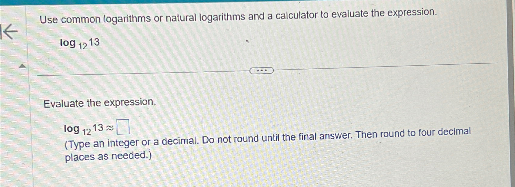 Solved Use common logarithms or natural logarithms and a | Chegg.com