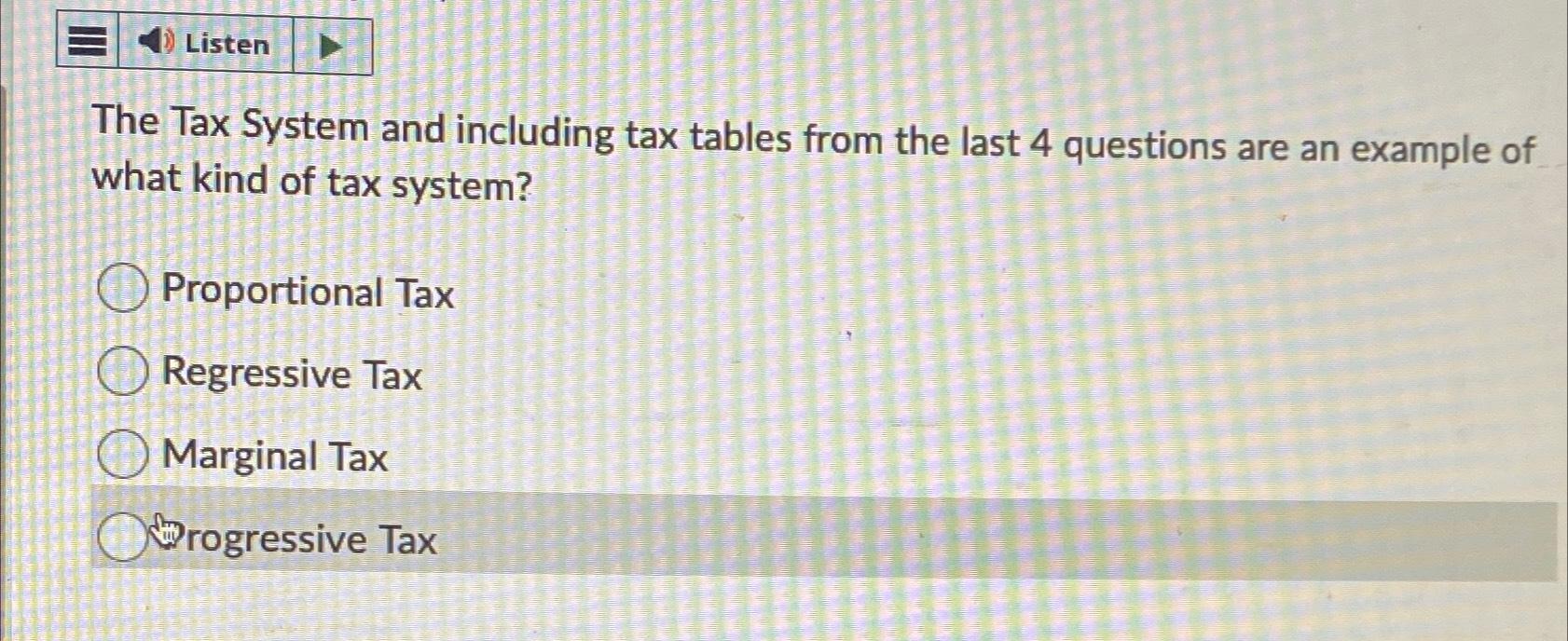 Solved The Tax System and including tax tables from the last | Chegg.com