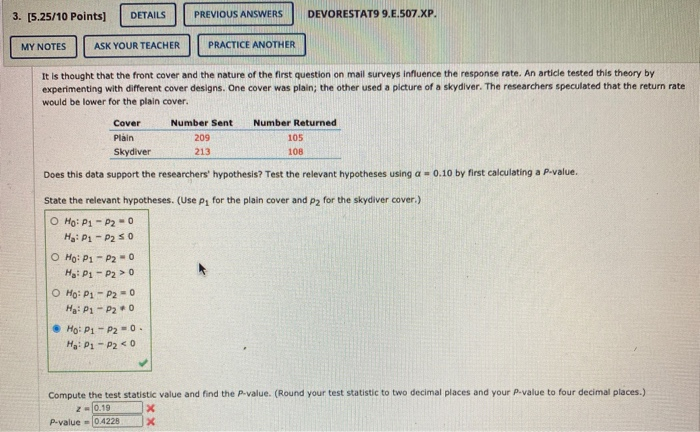 Solved 3. [5.25/10 Points] DETAILS PREVIOUS ANSWERS | Chegg.com
