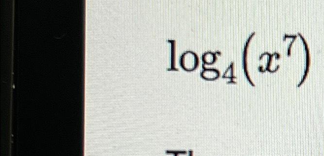 log4(x7) | Chegg.com
